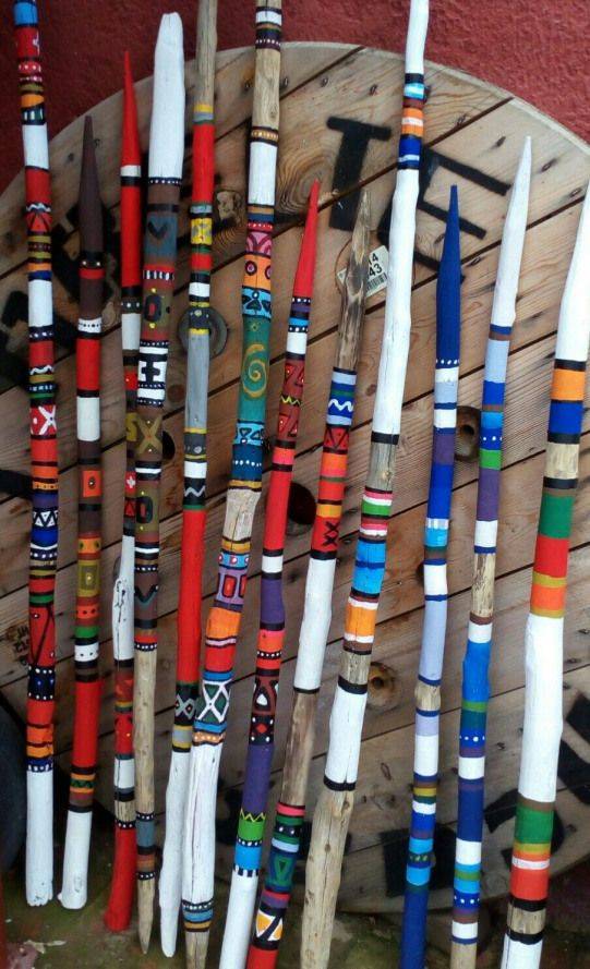 22 Painted Stick Garden Art Ideas To Try This Year | SharonSable