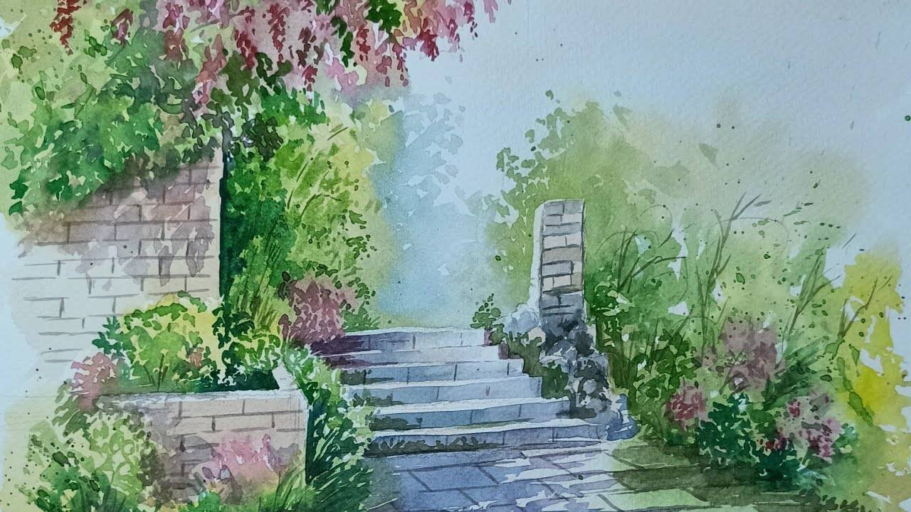 16 Watercolor Flower Garden Ideas You Should Check | SharonSable