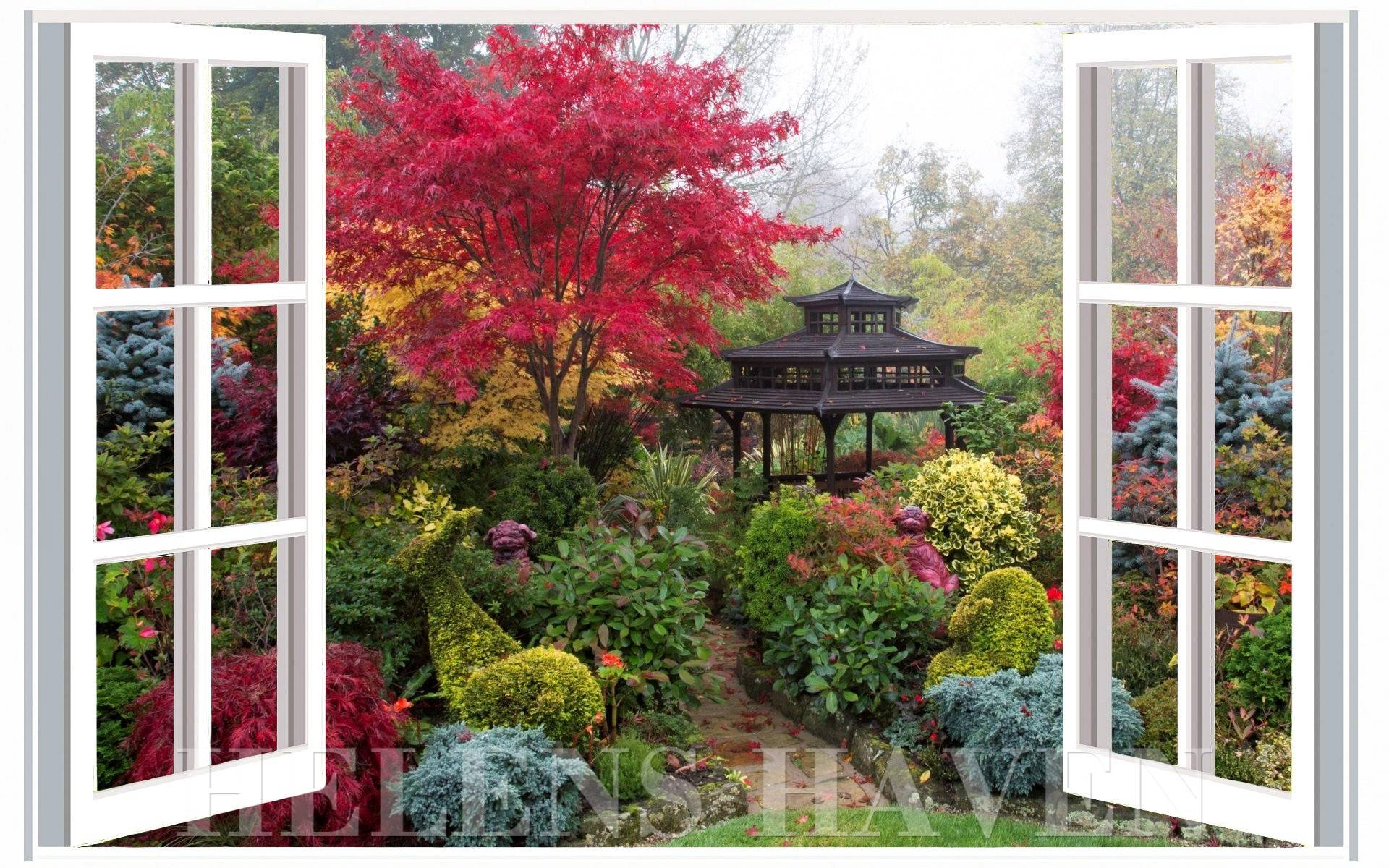 20 Japanese Garden Window Ideas You Should Check | SharonSable