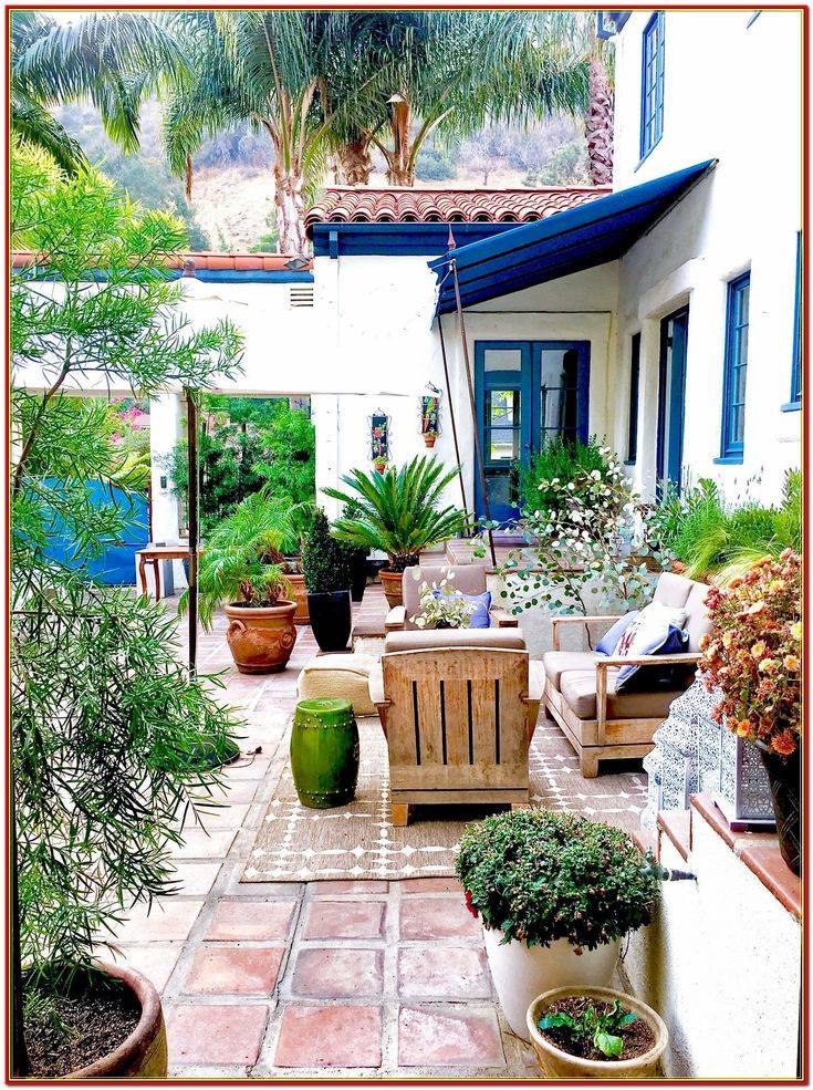 17 Spanish Terraced Courtyard Garden Ideas You Should Look | SharonSable