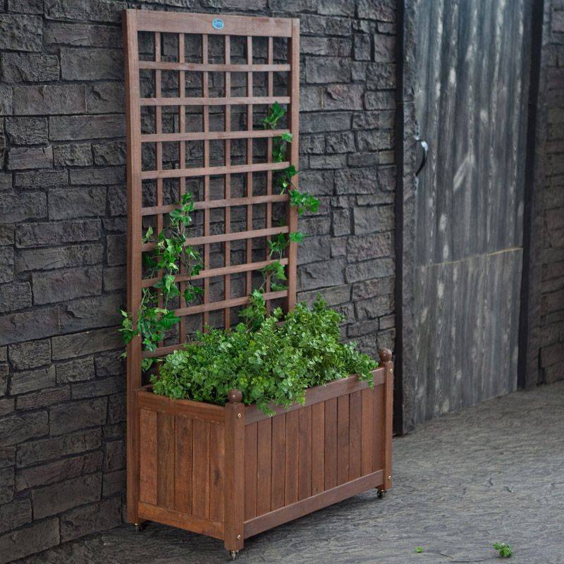 22 Garden Trellis with Planter Box Ideas You Cannot Miss | SharonSable