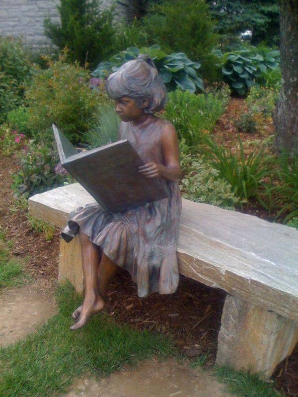17 Garden Statue Girl Reading Book Ideas You Should Check | SharonSable