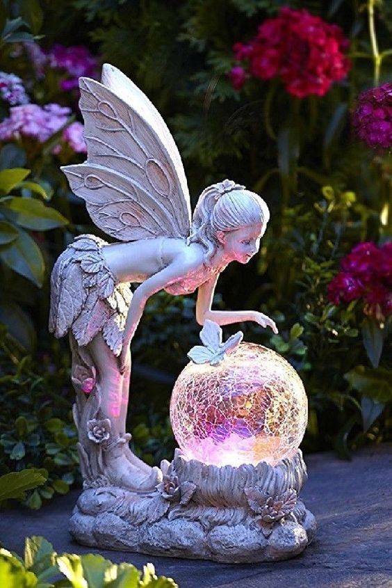 22 Solar Garden Fairy Statue Ideas To Consider | SharonSable