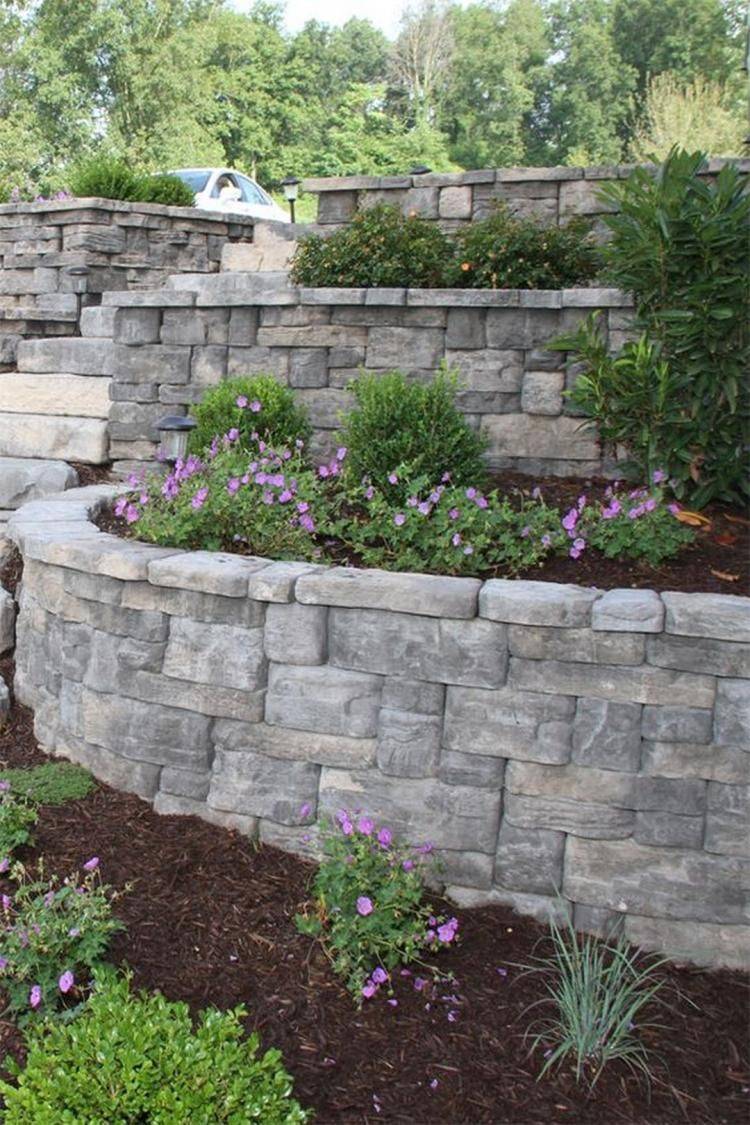 19 Small Stone Garden Wall Ideas You Should Check | SharonSable
