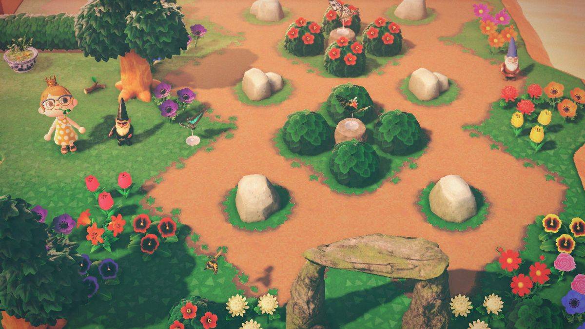 20 Animalcrossing Rock Garden Ideas You Cannot Miss | SharonSable