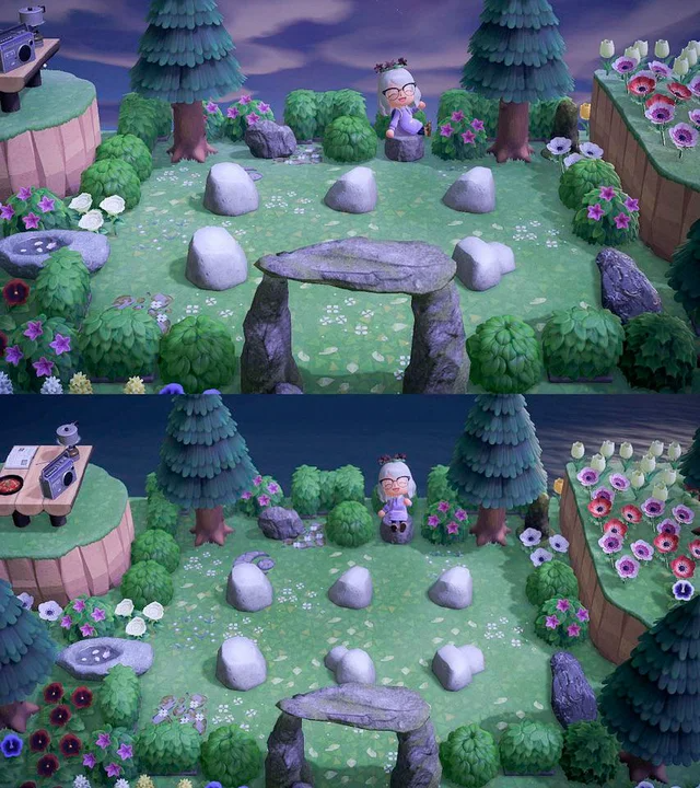 20 Animalcrossing Rock Garden Ideas You Cannot Miss | SharonSable