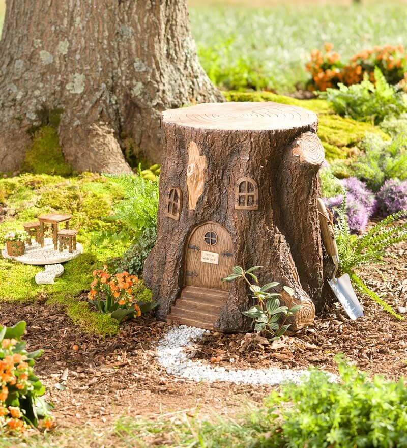 16 Tree Trunk Garden Ideas To Try This Year | SharonSable