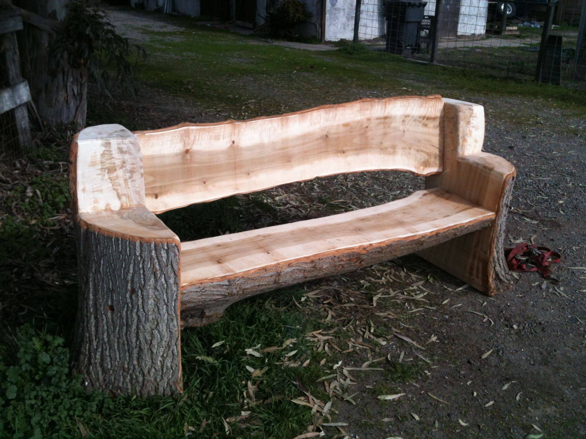 23 Log Garden Bench Ideas To Try This Year | SharonSable