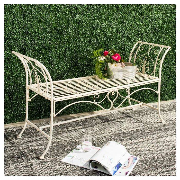 20 White Metal Garden Bench Ideas Worth to Check | SharonSable