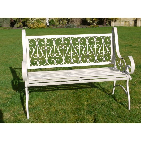 20 White Metal Garden Bench Ideas Worth to Check | SharonSable