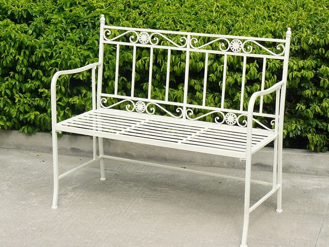 20 White Metal Garden Bench Ideas Worth to Check | SharonSable