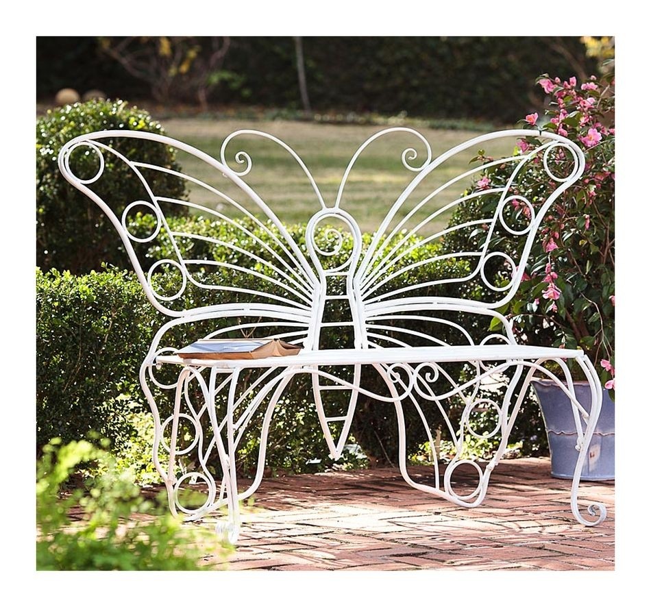 20 White Metal Garden Bench Ideas Worth to Check | SharonSable