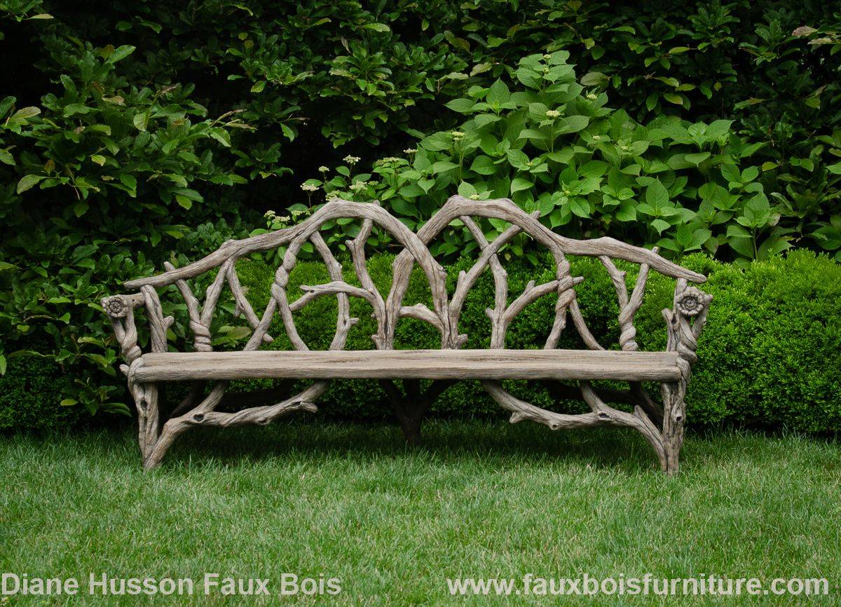 18 Faux Bois Garden Bench Ideas To Try This Year | SharonSable