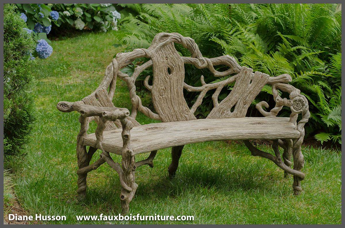18 Faux Bois Garden Bench Ideas To Try This Year | SharonSable
