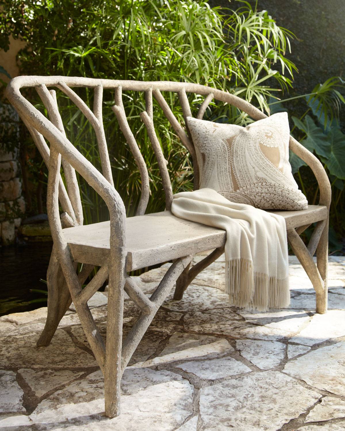 18 Faux Bois Garden Bench Ideas To Try This Year | SharonSable