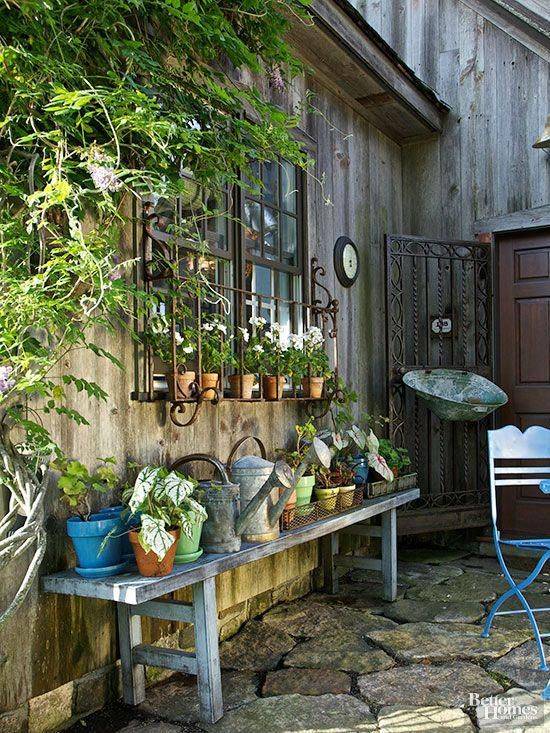 23 Rustic Flower Garden Bench Ideas Worth to Check | SharonSable