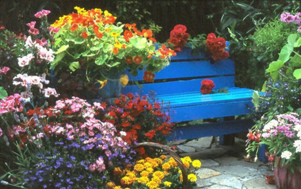 23 Small Flower Garden with Bench Ideas You Should Check | SharonSable