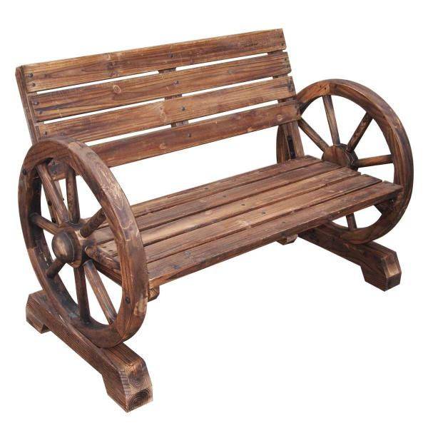 25 Wagon Wheel Garden Bench Ideas You Cannot Miss | SharonSable