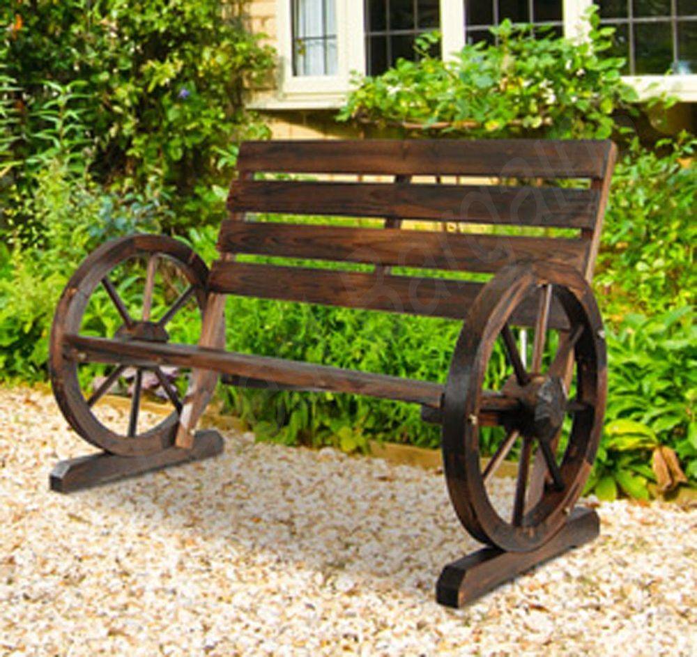 25 Wagon Wheel Garden Bench Ideas You Cannot Miss | SharonSable