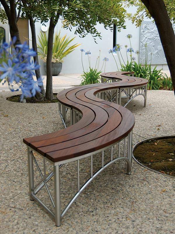 22 Curved Metal Garden Bench Ideas Worth a Look | SharonSable