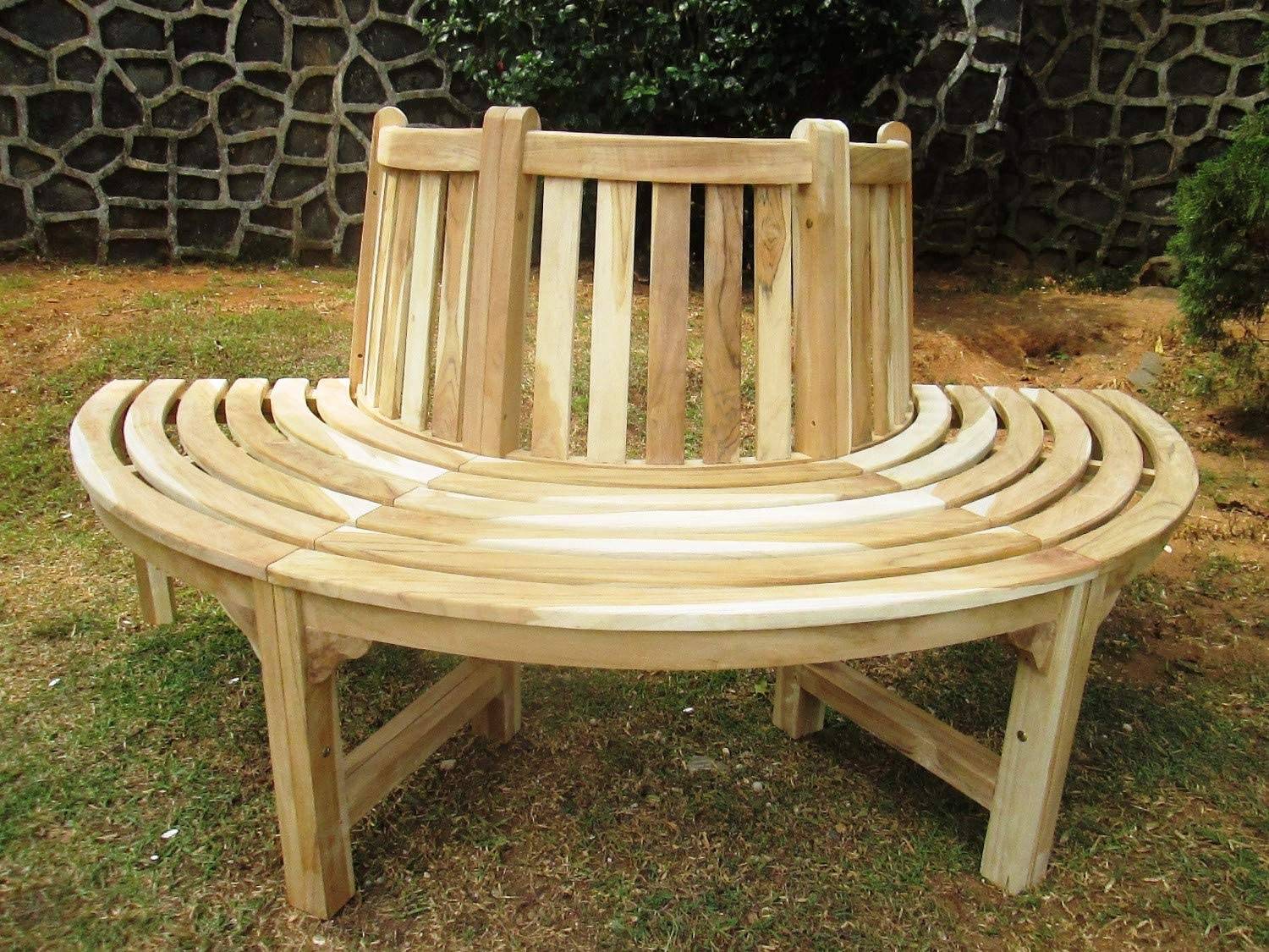 22 Semi Circle Garden Bench Ideas You Should Check | SharonSable