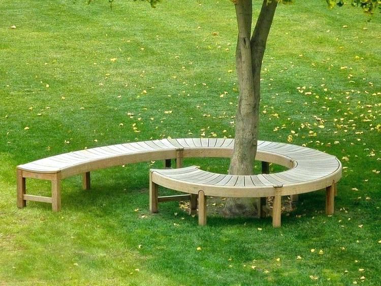22 Semi Circle Garden Bench Ideas You Should Check | SharonSable