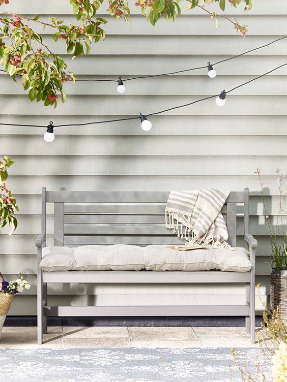 20 Grey Garden Bench Ideas To Consider | SharonSable