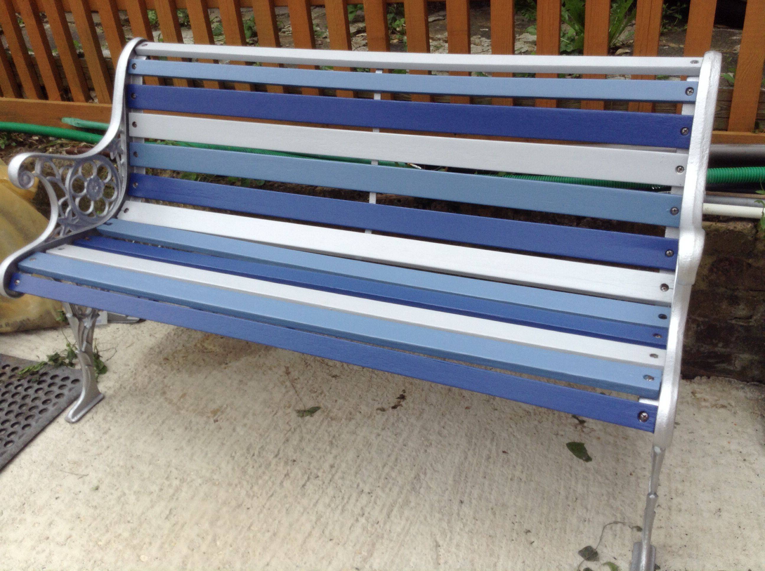 24 Painted Wooden Garden Bench Ideas You Cannot Miss | SharonSable