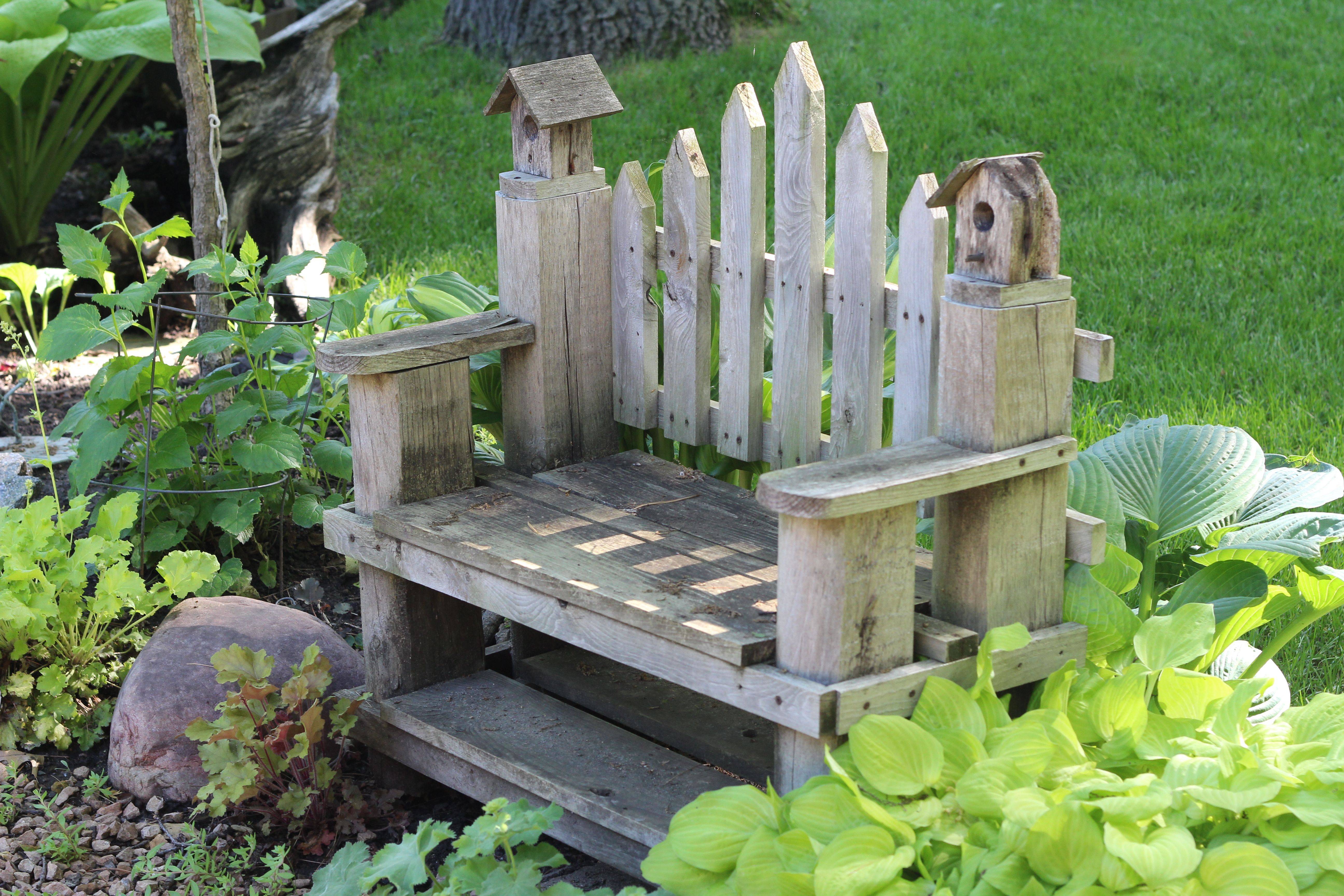 21 Garden Bench Art Ideas For This Year | SharonSable