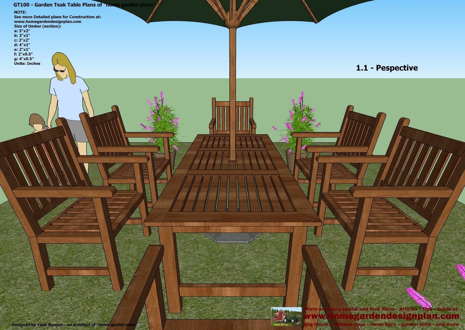 23 Garden Table Plans Ideas To Consider | SharonSable