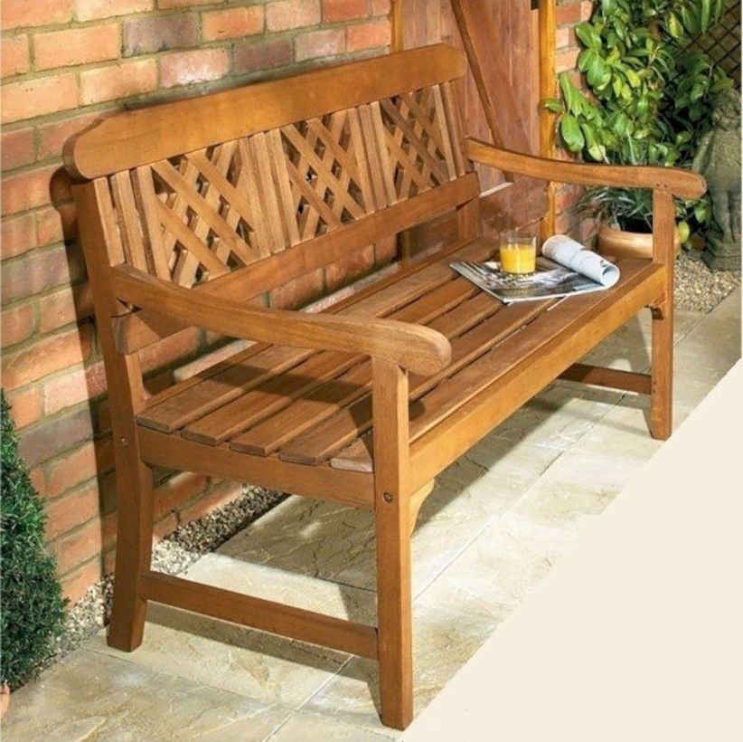 20 Solid Wood Garden Bench Ideas To Consider | SharonSable