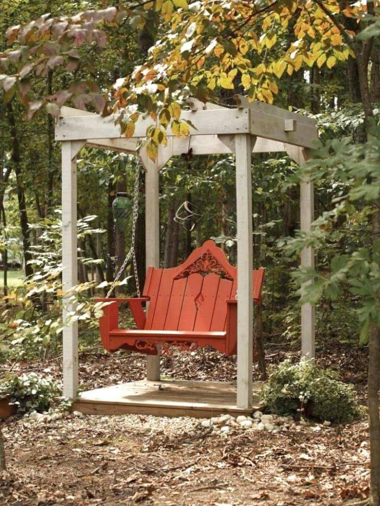 22 Beautiful Garden Swing Ideas To Consider | SharonSable