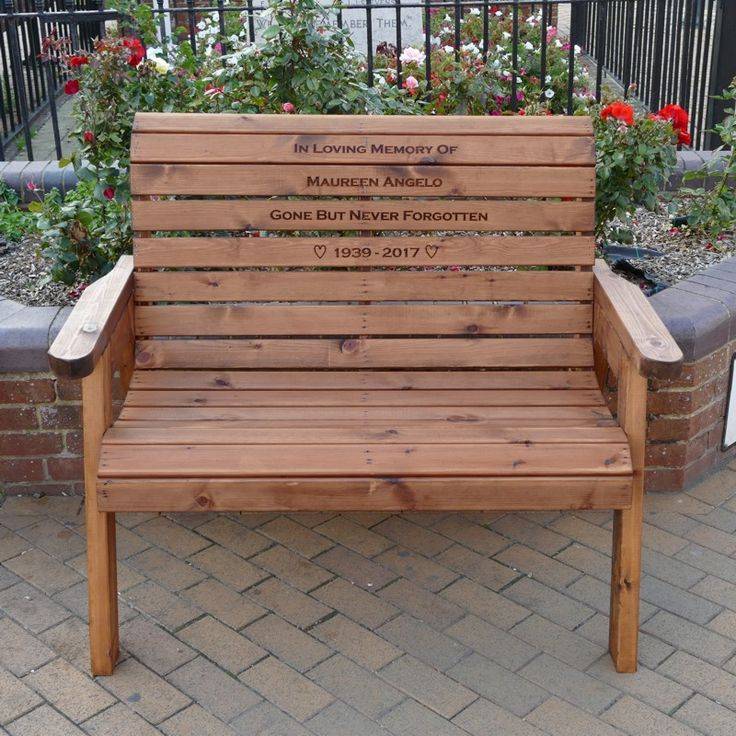 23 Personalized Memorial Garden Benches Ideas For This Year | SharonSable