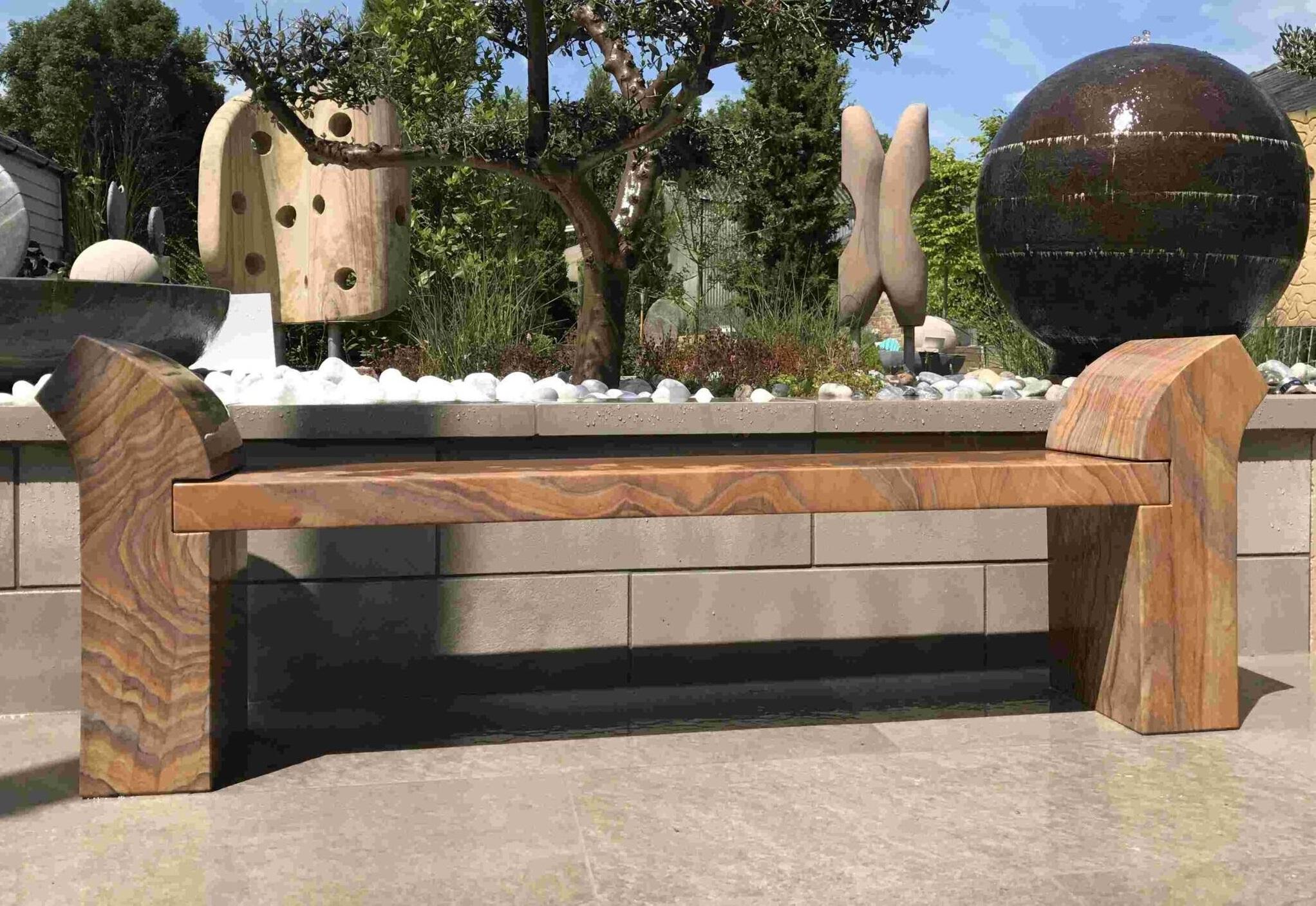 19 Natural Stone Garden Benches Ideas Worth a Look | SharonSable