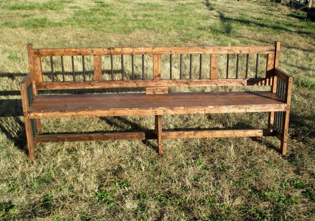 24 Rustic Wooden Garden Bench Ideas You Must Look | SharonSable