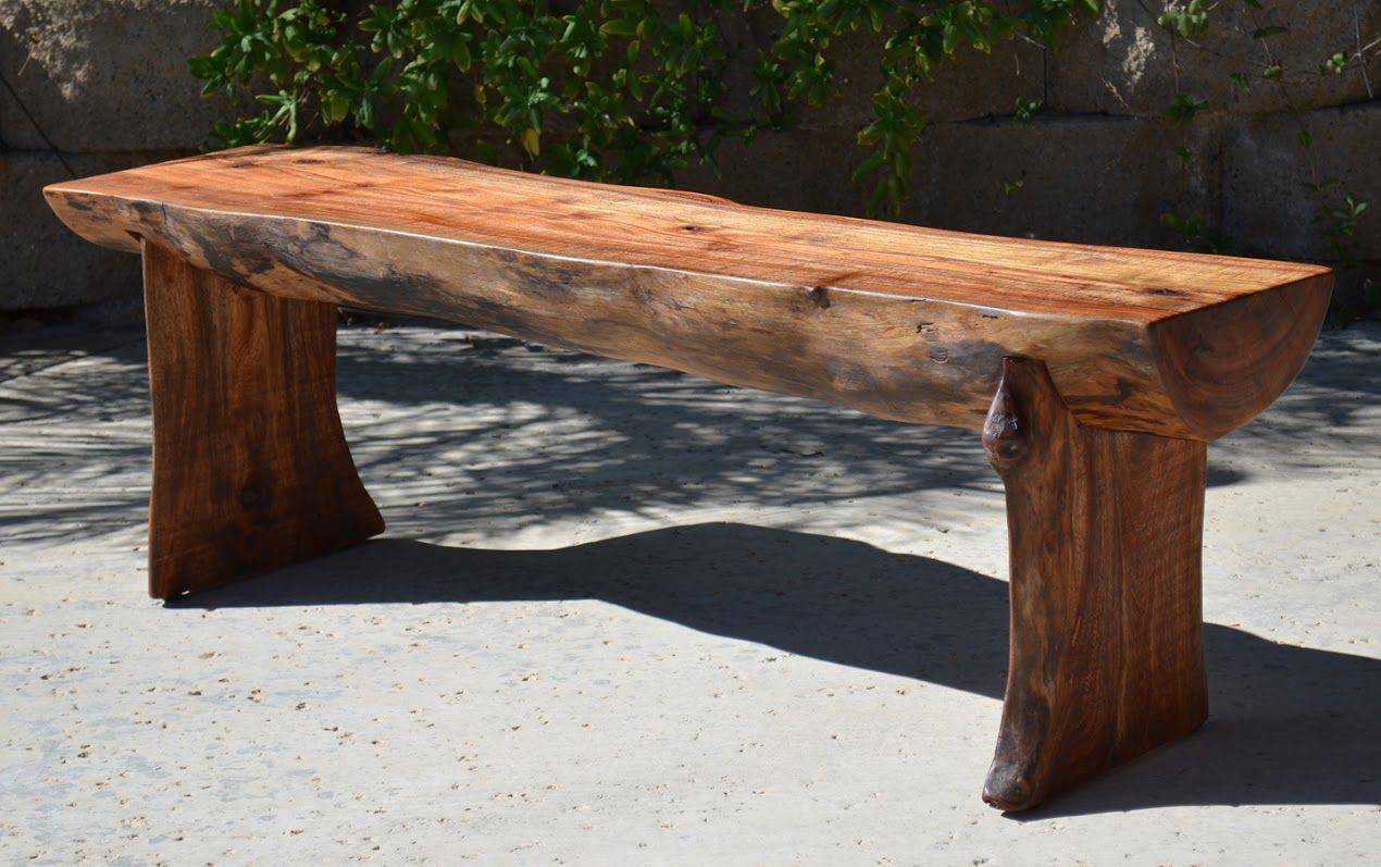 24 Rustic Wooden Garden Bench Ideas You Must Look | SharonSable