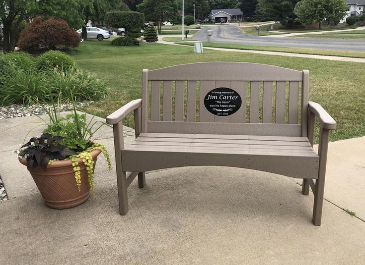 19 Engraved Garden Benches Ideas You Should Check | SharonSable