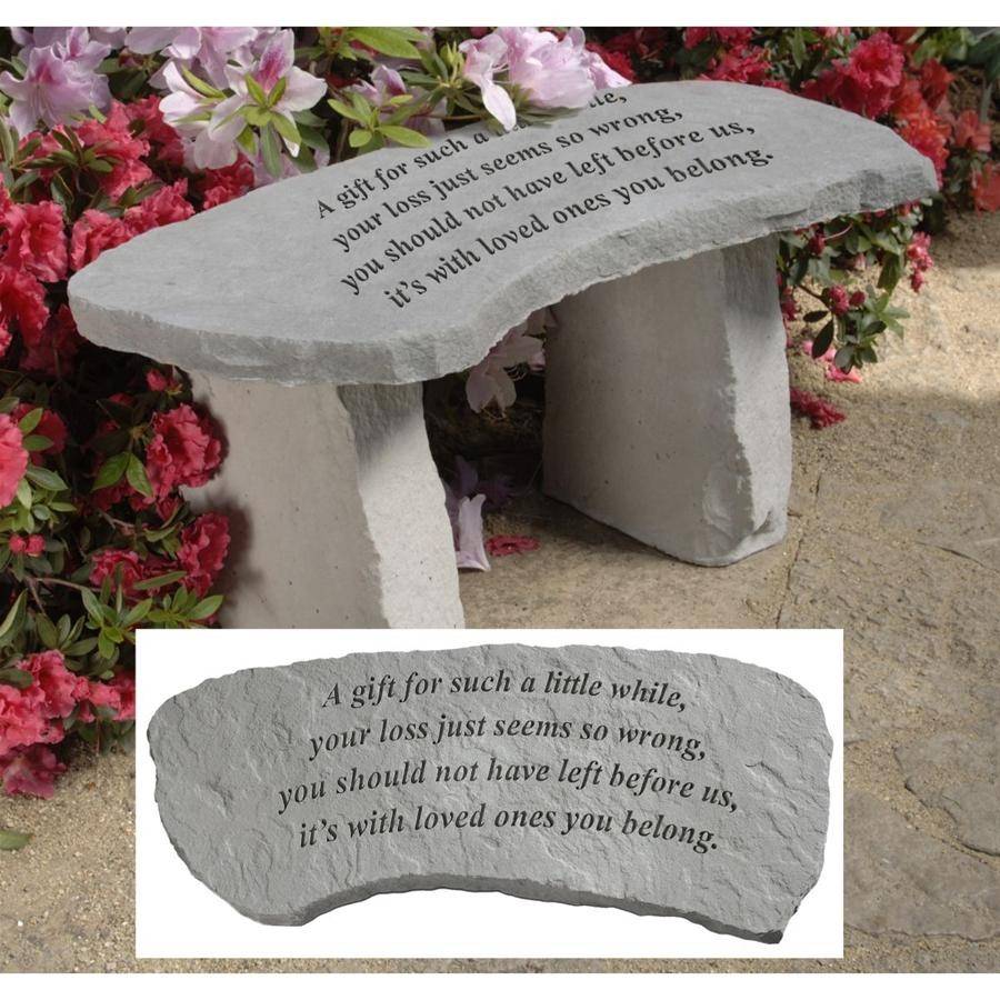 19 Personalized Memorial Garden Benches Stone Ideas Worth a Look | SharonSable