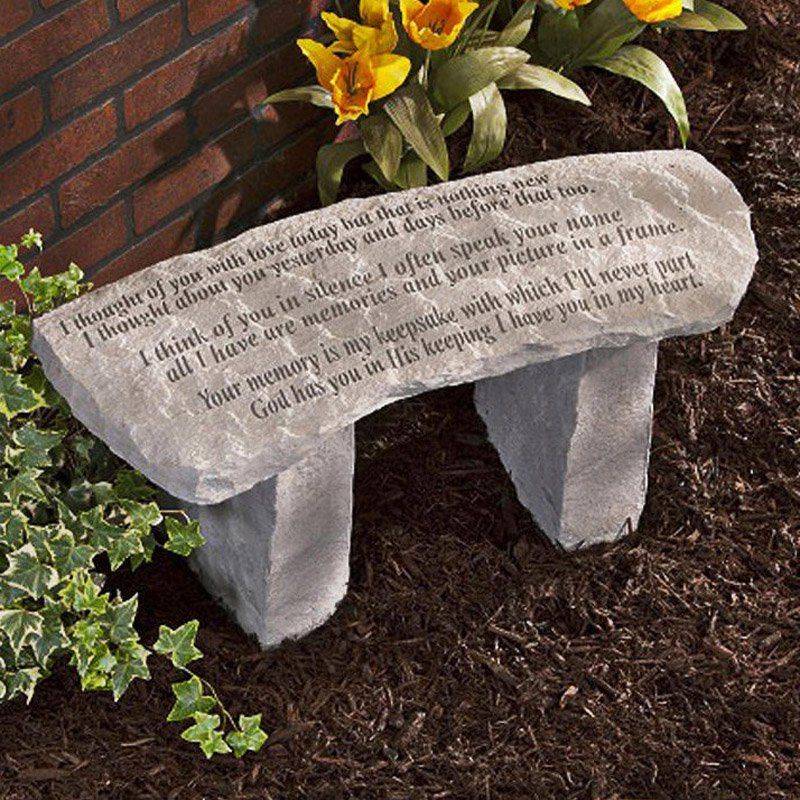 19 Personalized Memorial Garden Benches Stone Ideas Worth a Look ...