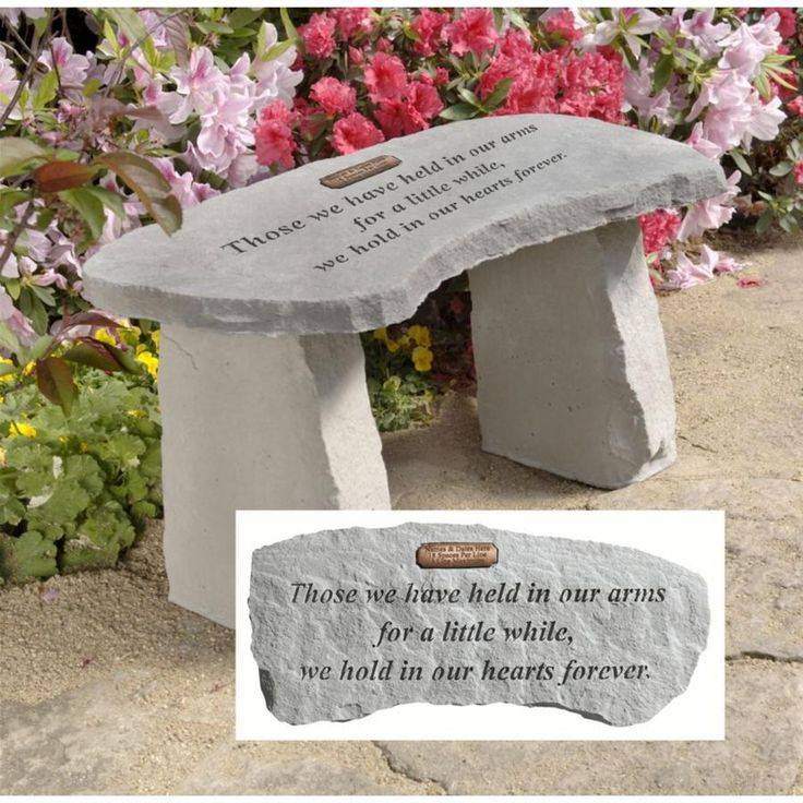 19 Personalized Memorial Garden Benches Stone Ideas Worth a Look ...