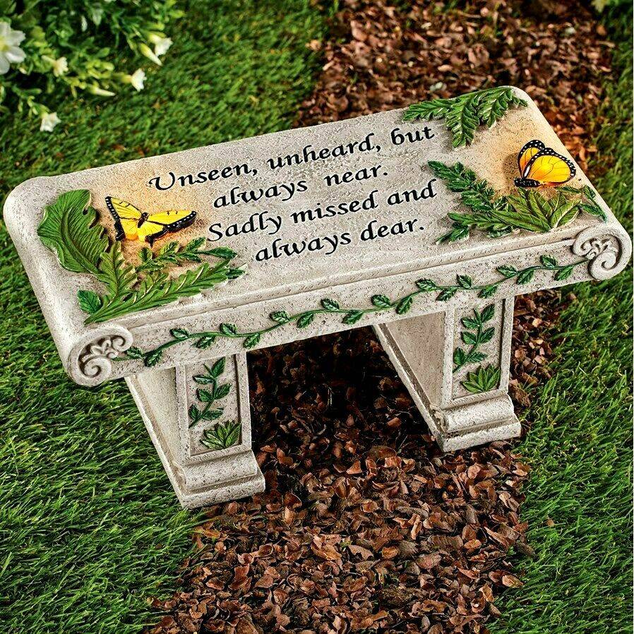 19 Personalized Memorial Garden Benches Stone Ideas Worth a Look ...