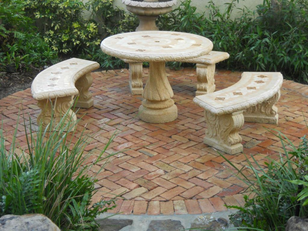 22 Stone Table Set Garden Ideas Worth to Check | SharonSable