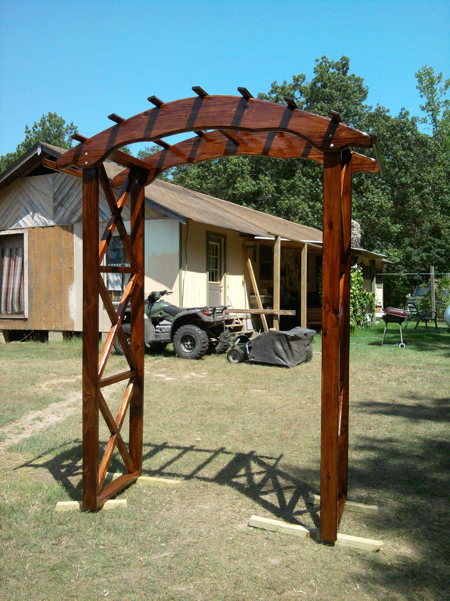 17 How to Build a Wooden Garden Arch Ideas For This Year | SharonSable