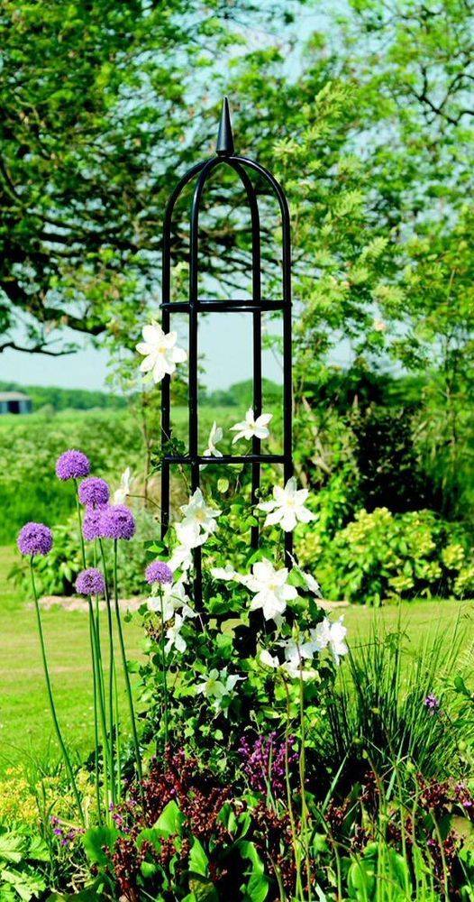 20 Roses On Garden Obelisk Trellis Metal Ideas You Must Look | SharonSable