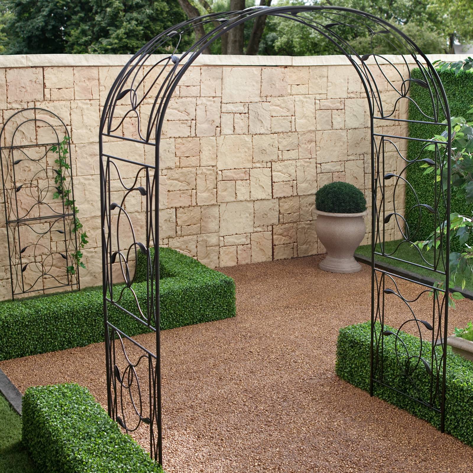 20 Black Metal Garden Arbors Ideas For This Year | SharonSable