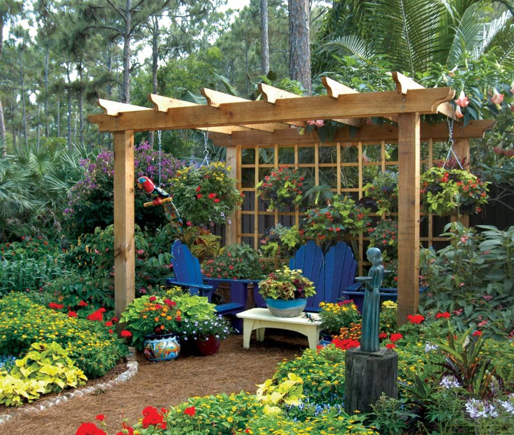18 Garden Arbors with Planters Ideas You Must Look | SharonSable