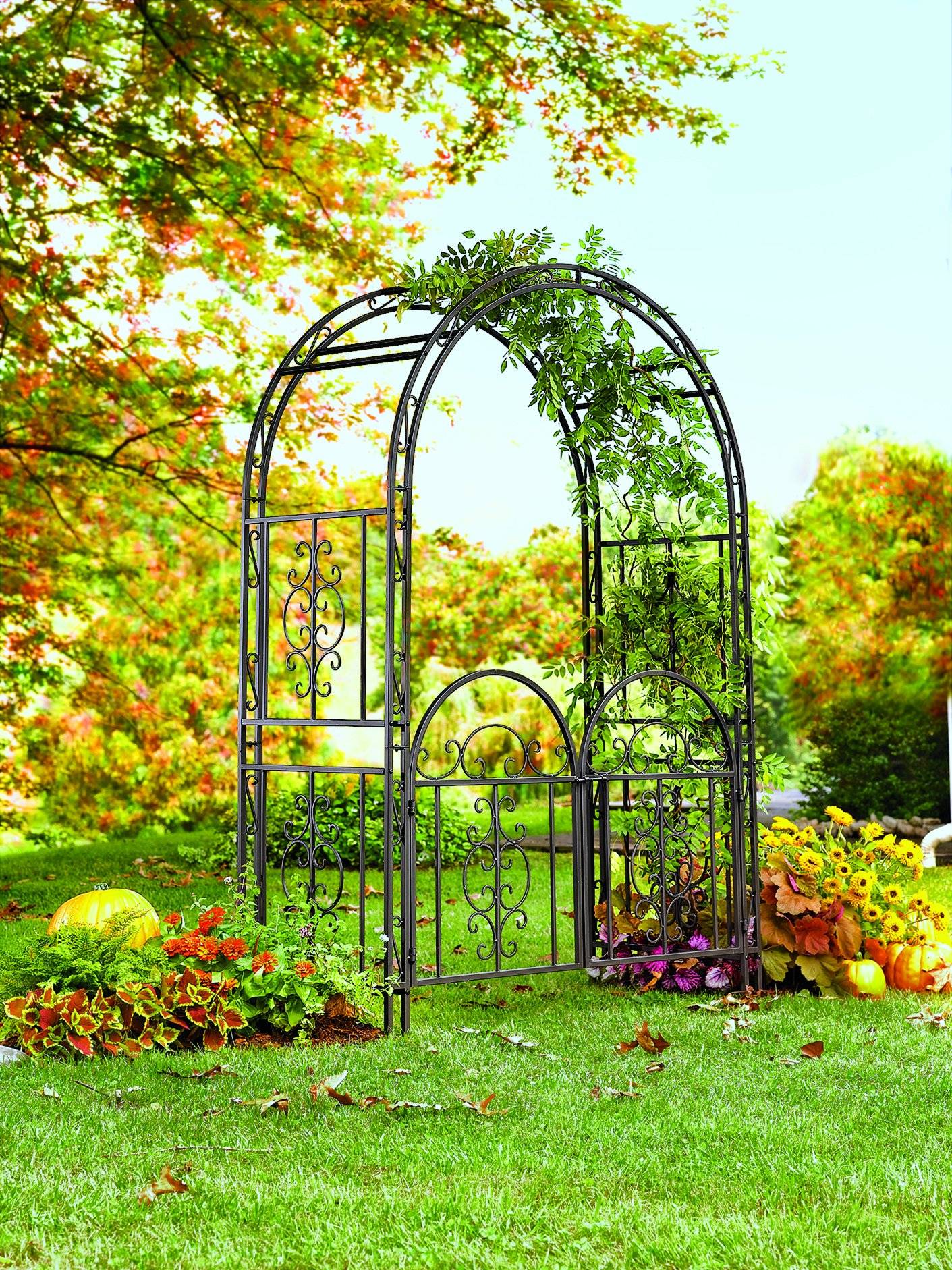 24 Iron Garden Arbor with Gate Ideas To Try This Year | SharonSable
