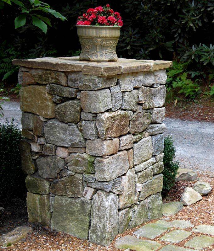 22 Stone Garden Columns Ideas To Try This Year | SharonSable