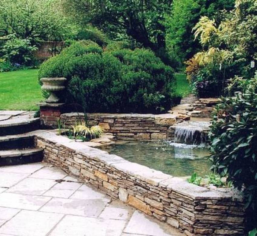 14 Raised Garden Pond with Waterfall Ideas You Should Look | SharonSable