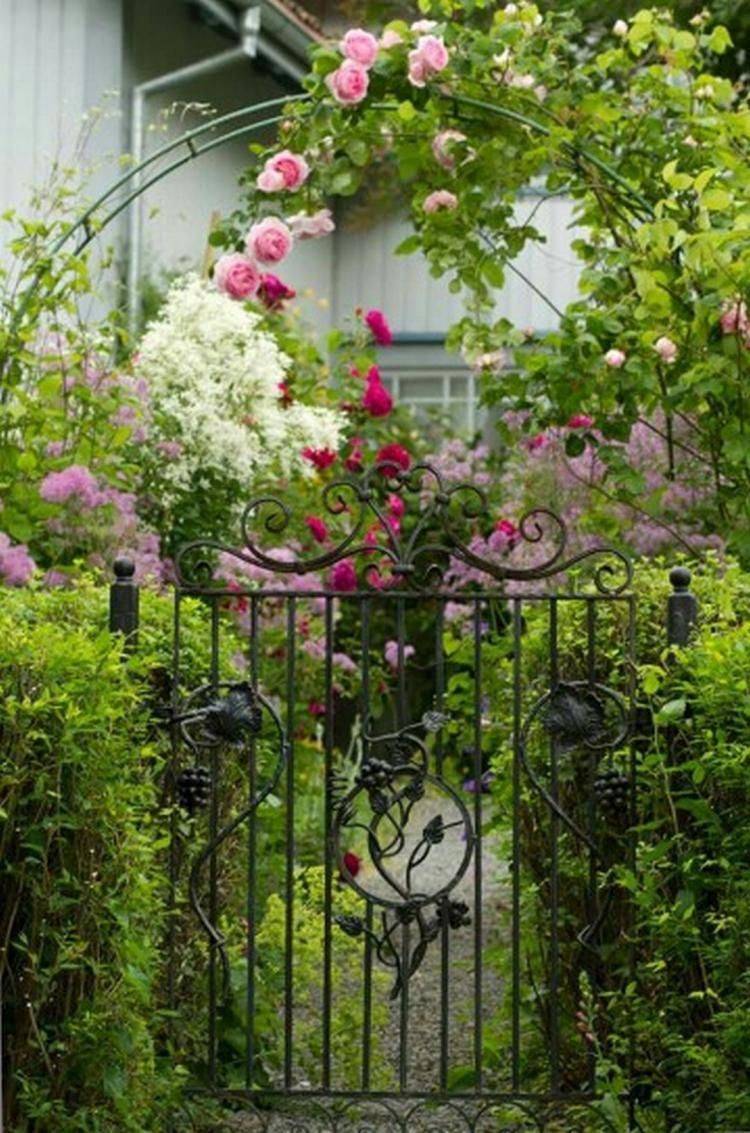 21 Garden Gate Planting Ideas You Must Look | SharonSable